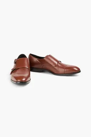 Bally Scardino Leather Monkstrap Shoes - Brown