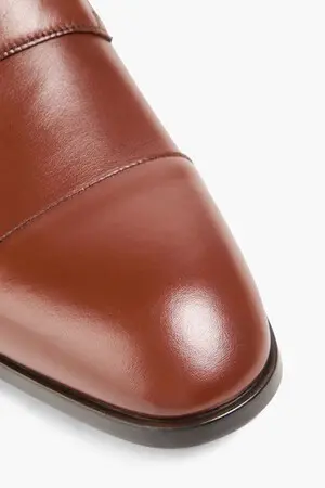 Bally Scardino Leather Monkstrap Shoes - Brown