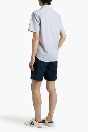 Theory Irving Printed Cottonblend Poplin Shirt