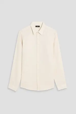 Theory Irving Linen Shirt - Ecru