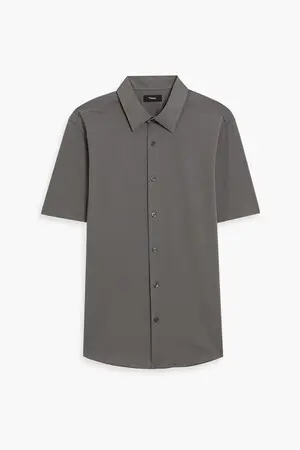 Theory Irving Cottonblend Shirt - Anthracite