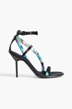 Emilio Pucci Lee Printed Woven Sandals