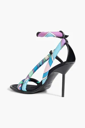 Emilio Pucci Lee Printed Woven Sandals