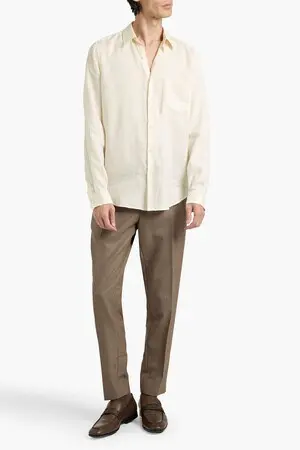 Theory Irving Linen Shirt - Ivory