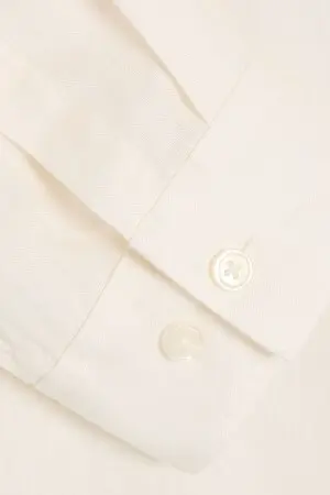 Theory Irving Linen Shirt - Ivory