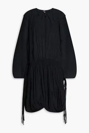 TOTEME Draped Cottongauze Dress - Black