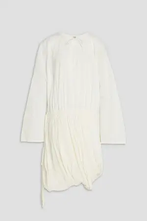 TOTEME Draped Cottongauze Dress - Ivory