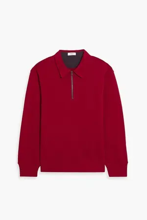 Theory Cottonjersey Halfzip Sweatshirt - Crimson