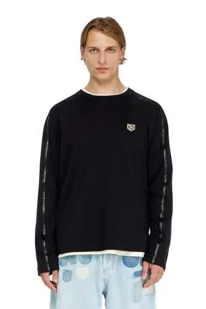 DIESEL® Long-sleeve T-shirt With Tonal Trims
