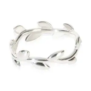 Tiffany & Co. Paloma Picasso Sterling Silver Olive Leaf Ring - Sterling_silver