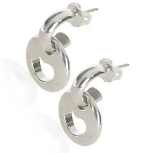 Tiffany & Co. Sterling Silver Vintage Heart Cut Out Earrings