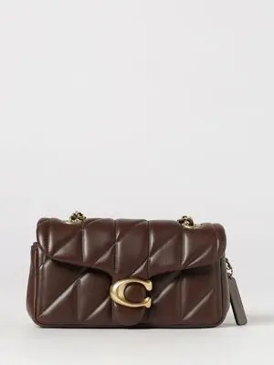 COACH Tabby Mini Quilted Nappa Leather Monogram Crossbody Bag - Brown