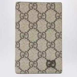 Gucci Gg Supreme Fabric Wallet In Beige/ebony - Cream