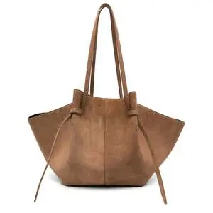 Yuzefi Suede Shoulder Bag - Brown