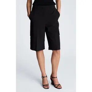 KENNETH COLE Cargo Pocket Walking Shorts - Black