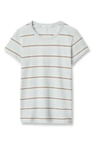Rag & Bone The Slub Stripe Cotton T-shirt