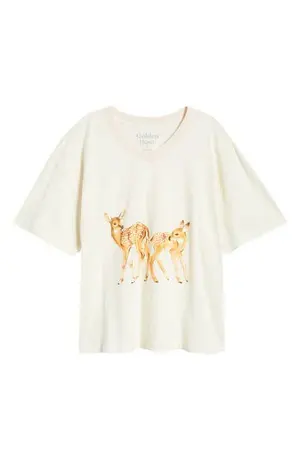 GOLDEN HOUR Love You Dearly" Graphic V-neck T-shirt