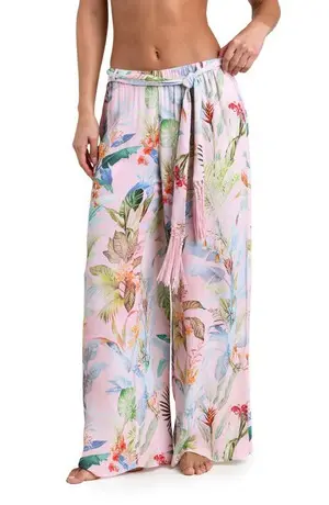 L'Agence Colorful Palms Cover-up Pants
