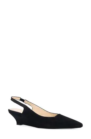 Ron White Ron White Bryne Pointed Toe Slingback Pump Onyx
