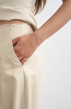 Topshop Pleated Barrel Pants
