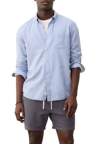 Marine Layer Better-than-linen Hemp Blend Button-down Shirt