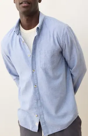 Marine Layer Better-than-linen Hemp Blend Button-down Shirt