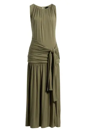 Line & Dot Nua Tie Front Knit Maxi Dress