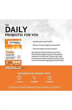 KYOLIC Kyo-dophilus Daily Probiotic, Immune Health & Digestive Support