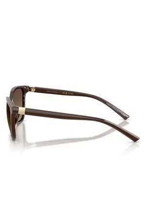 Armani Exchange 54mm Gradient Polarized Cat Eye Sunglasses