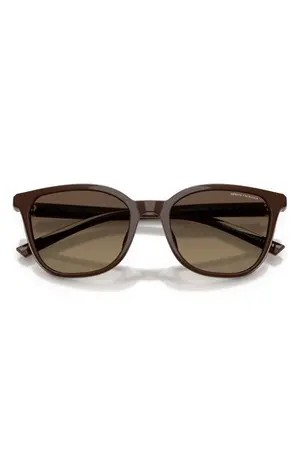 Armani Exchange 54mm Gradient Polarized Cat Eye Sunglasses