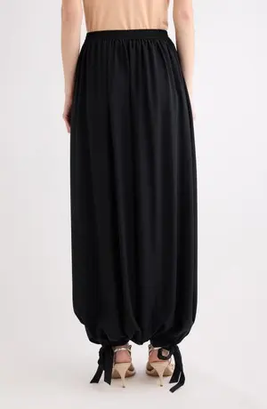 Chloé Virgin Wool Grain De Poudre Wide Leg Pants