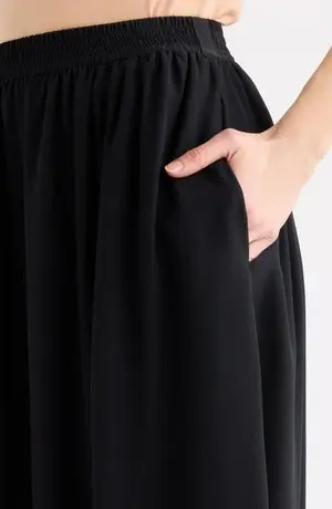 Chloé Virgin Wool Grain De Poudre Wide Leg Pants