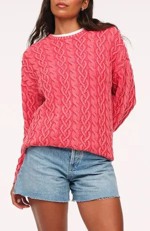 NUUDS Sailing Cable Stitch Sweater - Cayenne