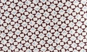 Eton Geometric Print Silk Twill Pocket Square