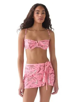 Kate Spade New York Ruched Underwire Bikini Top