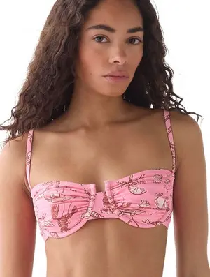 Kate Spade New York Ruched Underwire Bikini Top