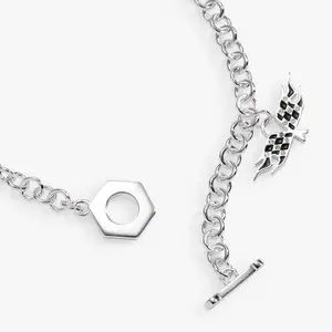 ALEX AND ANI Hot Wheels Racecar Toggle Charm Bracelet