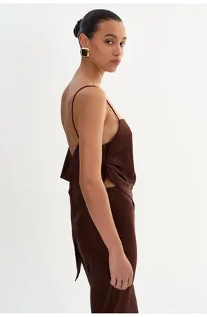 LAMARQUE Solange | Asymmetric Satin Cami