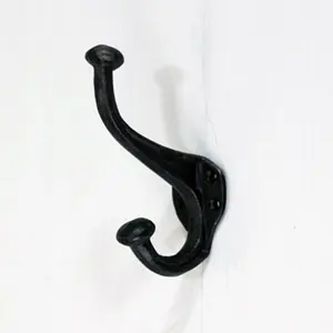 VIP HOME AND GARDEN Vip Metal 7.5 In. Classic Wall Hook - Black