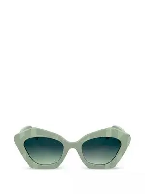 Karl Lagerfeld Geometric Frame Sunglasses - Green