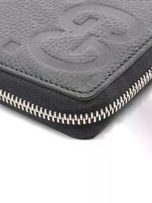 Gucci 2010s Jumbo Gg Round Zipper Long Wallet