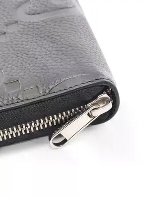 Gucci 2010s Jumbo Gg Round Zipper Long Wallet