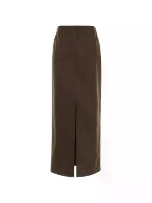 JIL SANDER High-waisted Pencil Skirt With Rear Slit