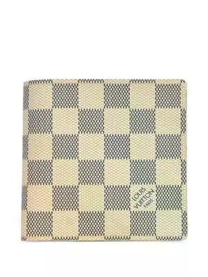 LOUIS VUITTON 2007 Damier Azur Portefeuille Marco Wallet - Neutrals