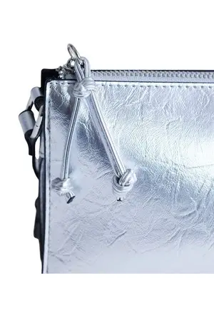 Topshop Simone Metallic Shoulder Bag