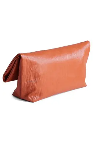 Topshop George Faux Leather Clutch