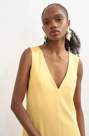 Topshop V-neck Maxi Dress
