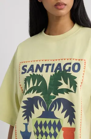 Topshop Santiago Oversize Graphic T-shirt