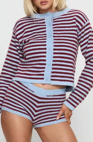 Princess Polly Kollens Striped Knit Cardigan