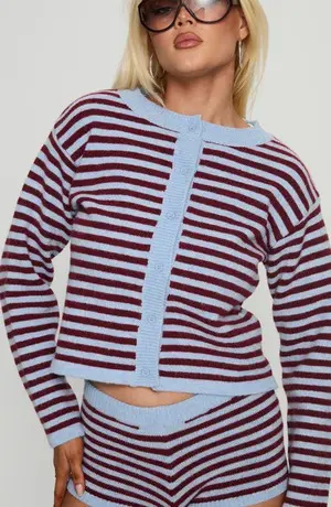 Princess Polly Kollens Striped Knit Cardigan